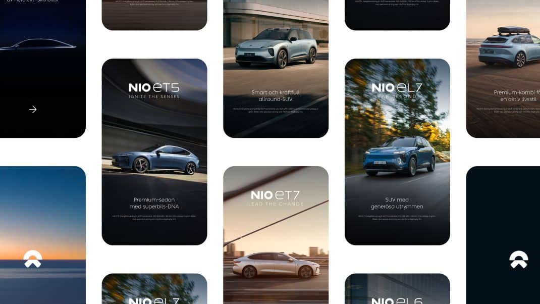 Global electric vehicle brand NIO's successful market entry in Sweden